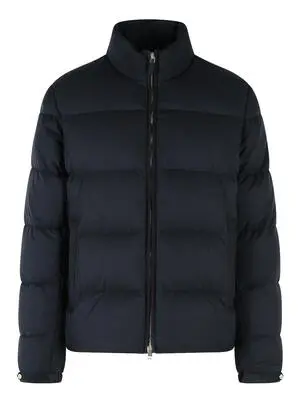 Zegna Navy Polyester Jacket - Blue
