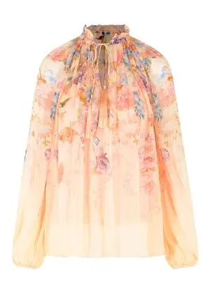 Zimmermann Zimmermann 'Valiant' Blouse In Peach Viscose Women Pink