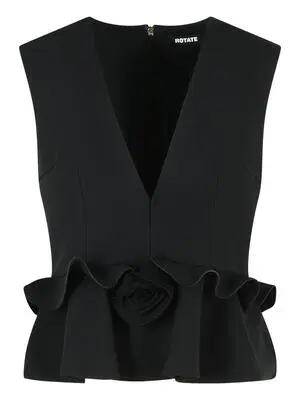 ROTATE BY BIRGER CHRISTENSEN Polyester Top - Black