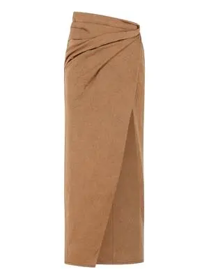 DIESEL® De-dasli Cotton Skirt - Brown