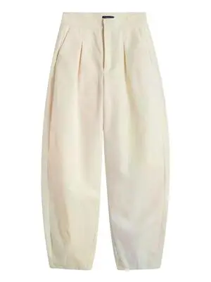 Soeur Pleated Tapered Trousers - Neutrals