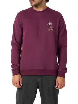 O'Neill Cutback Classic Embroidered Crewneck Sweatshirt - Fig