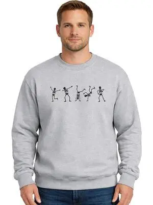 SIMPLY SAGE MARKET Dancing Skeleton Sweatshirt Graphite