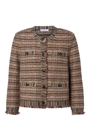 Veronica Beard Sariyah Cropped Tweed Jacket - Multicoloured