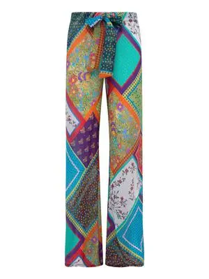 SIEDRES Manoce Patchwork-print Pants - Multi