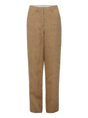 RÙADH The Lea Twill Straight-leg Pants - Brown