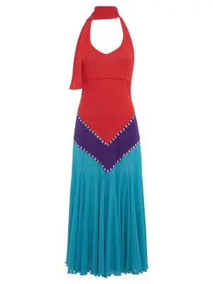SIEDRES Raye Color-block Midi Dress - Multi