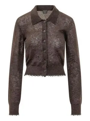 Pinko Madrid Cardigan - Marrone Java