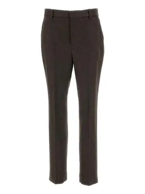 Ralph Lauren Pantaloni In Lana Andrey - Marrone