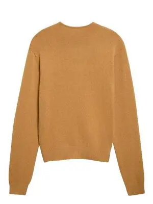 LEMAIRE Reversible Buttoned Cashmere Sweater - Cumin