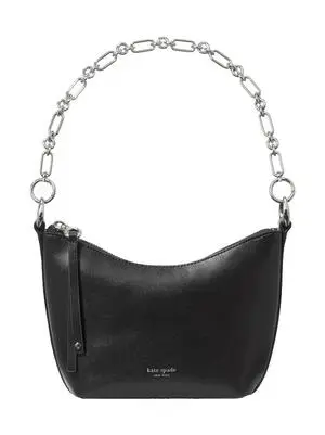 Kate Spade New York Mini Halo Smooth Leather Chain Shoulder Bag - Black