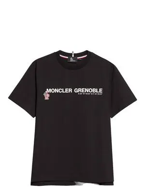 Moncler Day-namic Cotton Graphic T-shirt - Black