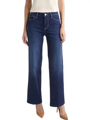 L'Agence Scottie High Waist Wide Leg Jeans - Robles