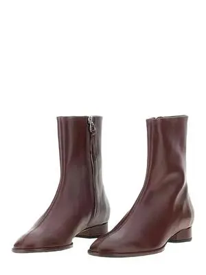 AeydĒ Roisin Side-zip Ankle Boots - Red