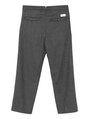 NINE:INTHE:MORNING Apollon Pinstripe-pattern Trousers - Grey