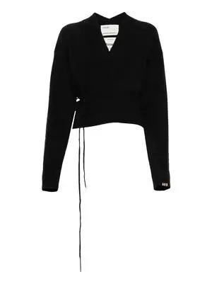 Extreme Cashmere Ella Wrap-around Cardigan - Black