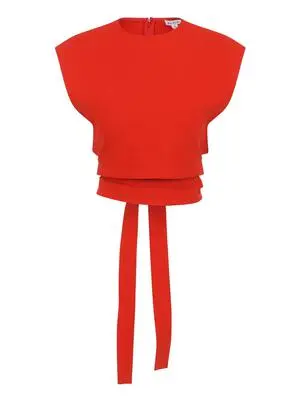 Alaïa Belted Top - Red