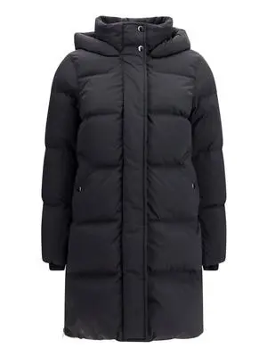 Woolrich Kelly Quilted Long Down Jacket - Black