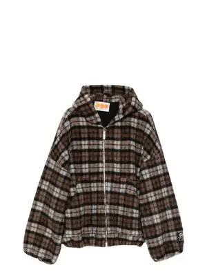 PDF Checked Zip-up Hoodie Multi