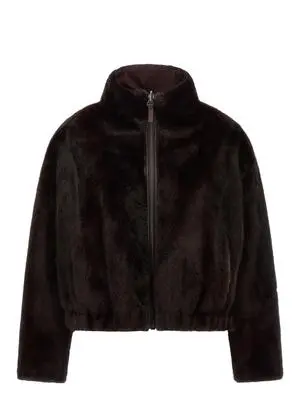 YVES SALOMON Reversible Fur - Brown