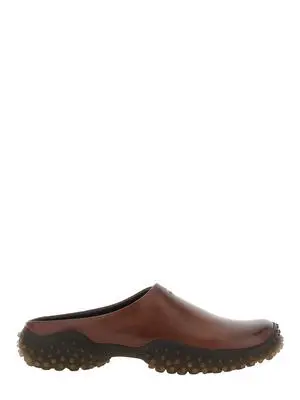 MIU MIU Leather Sabots