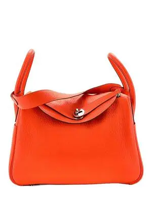 Hermès Lindy 30 Leather Shoulder Bag - Orange