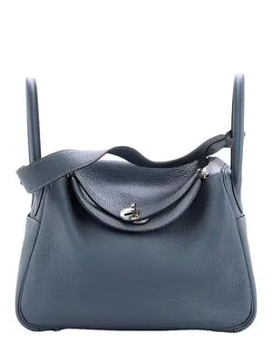 Hermès 30 Lindy Bag Clemence Blue