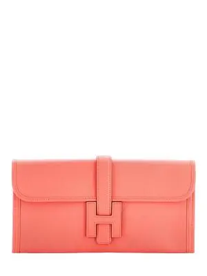 Hermès 29 Jige Elan Clutch Epsom - Pink