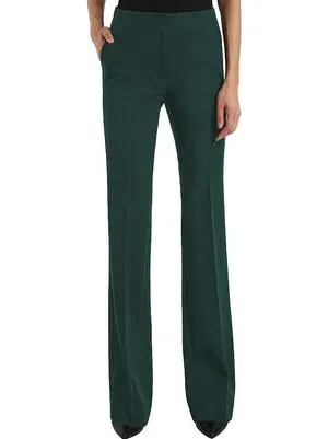 Santorelli Beth Mid-rise Flared Pant In Soft Stretch Twill - Evergreen