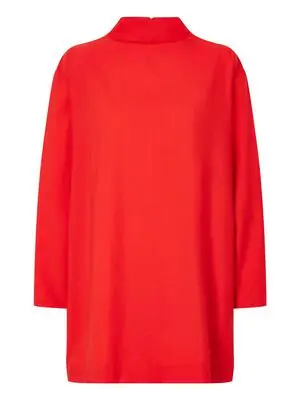 WILLY CHAVARRIA Mercedes Wool Mini Dress - Red