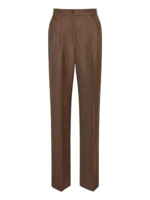Max Mara Wool Carrot Trouser - Brown