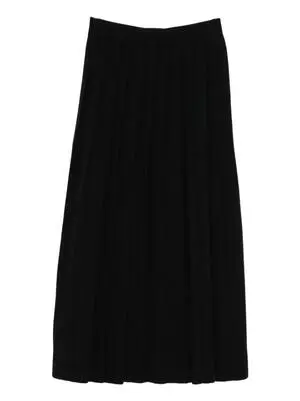 LISA YANG Pleated Skirt - Black