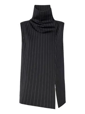 Sportmax Albata Striped Top - Black