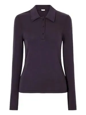 AGOLDE Stretch-lyocell Polo Shirt - No