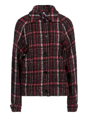 Marni Classic Plaid Long-sleeve Coat - Red