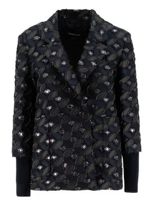 FABIANA FILIPPI Jacquard Double-breasted Blazer
