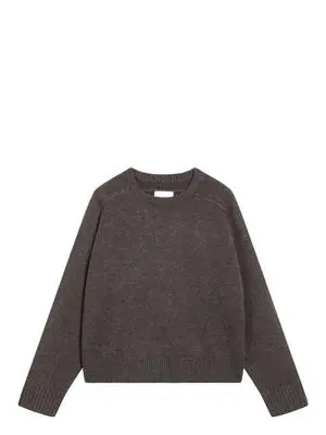 Loulou De Saison Ribbed Crew Neck Sweater Brown
