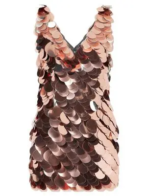 Rabanne Sequin-paneled Mini Dress - No