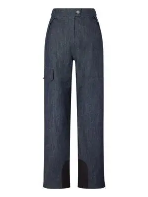 Cordova Zurs Denim-effect Shell Straight-leg Ski Pants - Blue