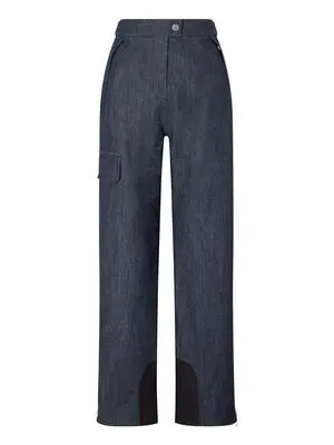Cordova Zurs Denim-effect Shell Straight-leg Ski Pants - Navy