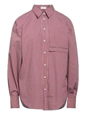 Brunello Cucinelli Shirt Burgundy Size Cotton, Polyamide - Red