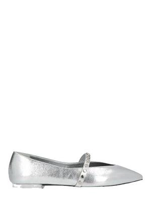 Alexander McQueen Ballet Flats Size Leather - Silver