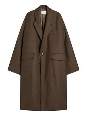 MAISON MARGIELA Oversized Cocooning Coat - Brown