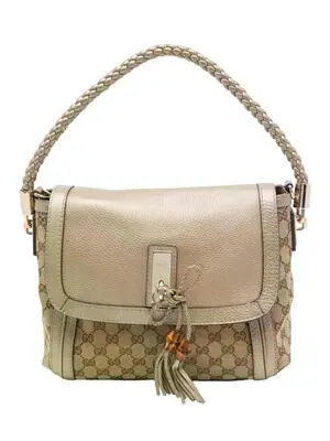 Gucci 2016-2026 Gg Canvas Bella Flap Satchel - Neutrals