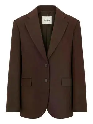 JUCCA Single-breasted Tailored Blazer - Brown