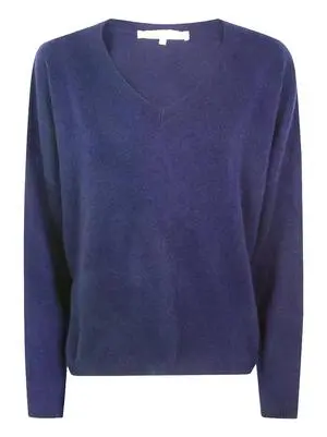 ABSOLUT CASHMERE Alicia V-neck Cashmere Sweater - Blue