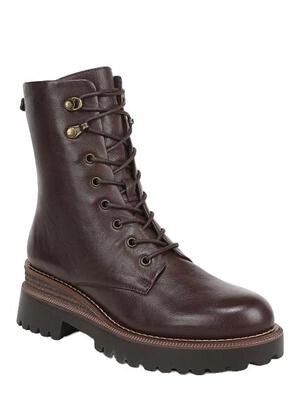 Sam Edelman Gemma Leather Combat Boot - Spiced Pecan