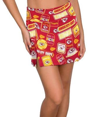 CONCEPTS SPORT Kansas City Chiefs Grady Sleep Skort - Red