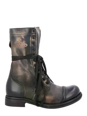 VIVIENNE WESTWOOD Parachute Orb Lace-up Boots - Black