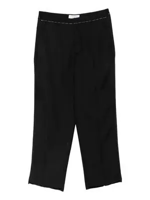 COSTUMEIN Contrast-stitch Trousers - Black